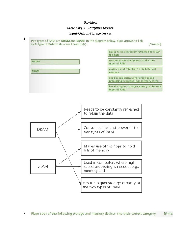 Revision 2 - Answers | PDF | Touchscreen | Printer (Computing)