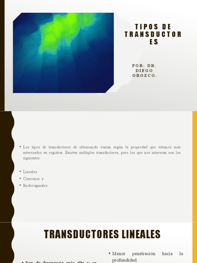 Tipos de Transductores | PDF