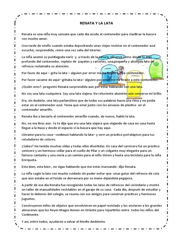 Un Cuento Sobre La Importancia Del Reciclaje | PDF