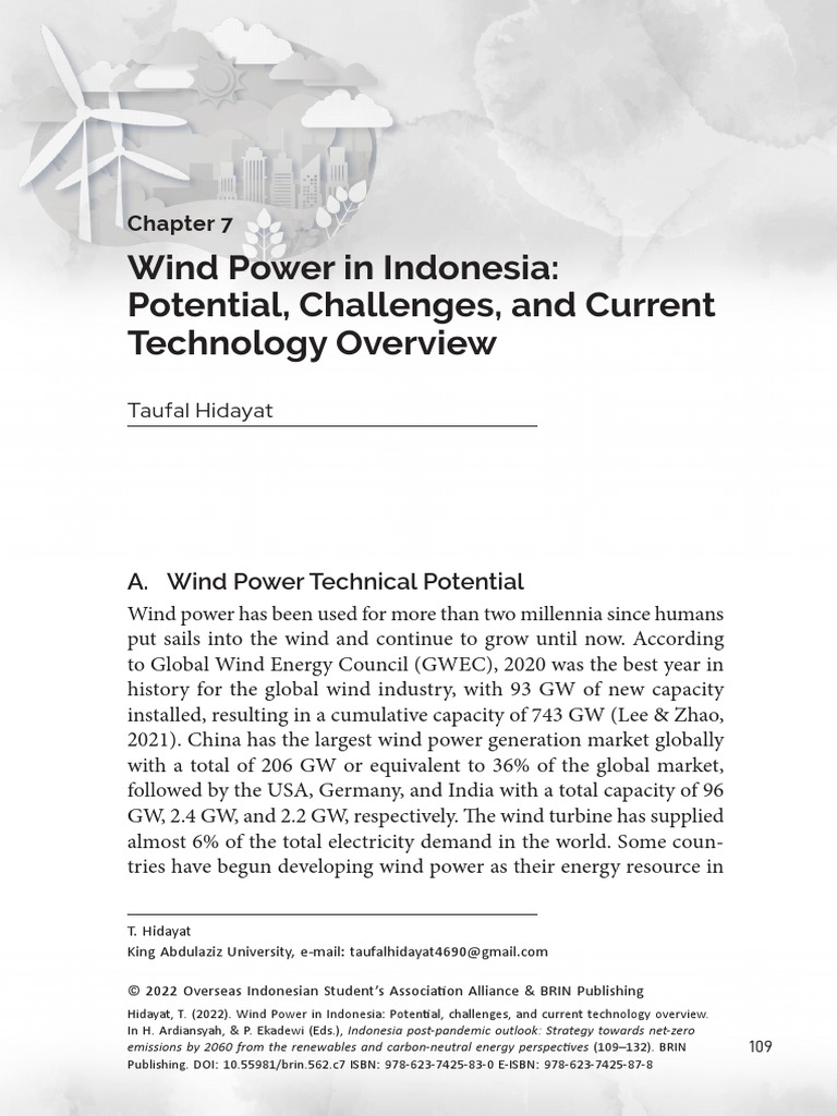 Wind Power Potential in Indonesia | PDF