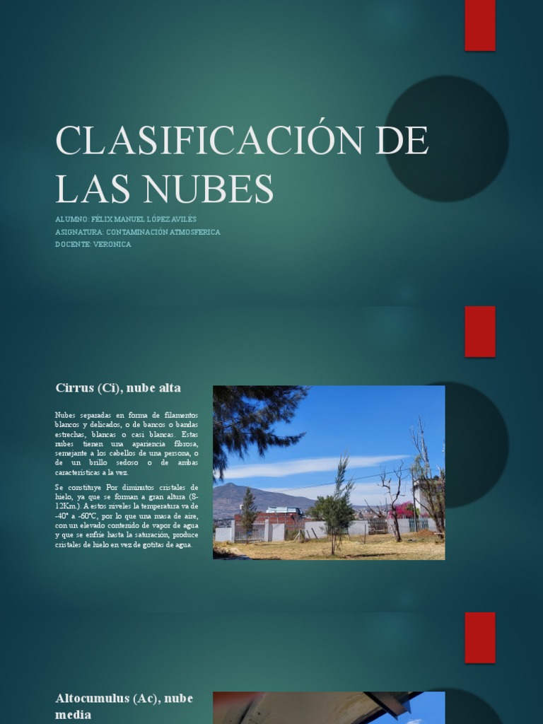 Clasificación de Las Nubes | PDF