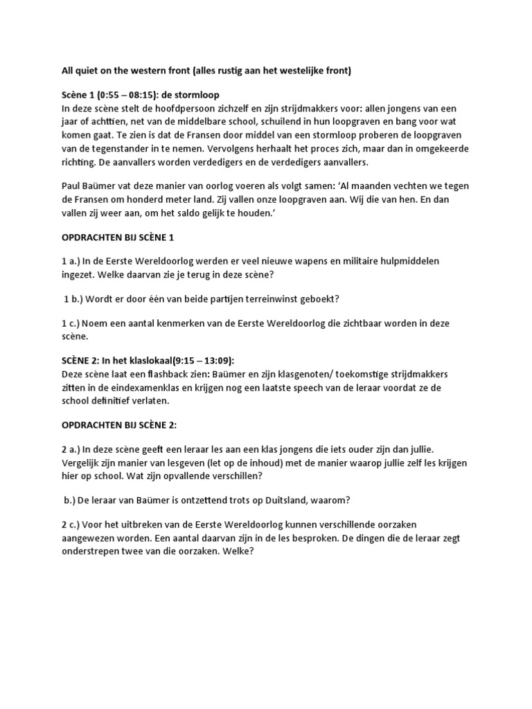 All Quiet on the Western Front | PDF