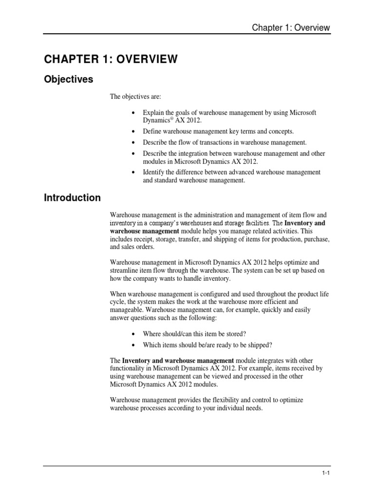 Ax2012 Enus WM 01 | PDF