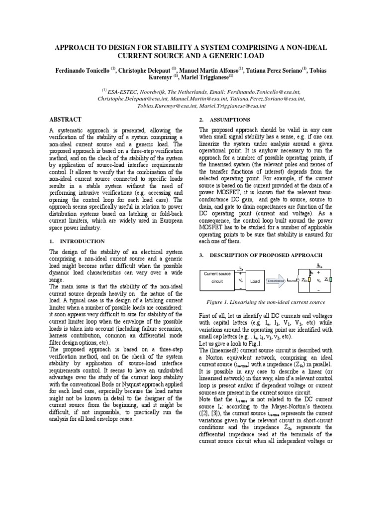 Approach To Design For Stability | PDF | Electrical Impedance | Resonance