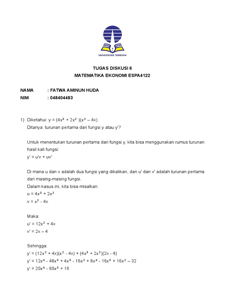 Tugas Diskusi 6 | PDF