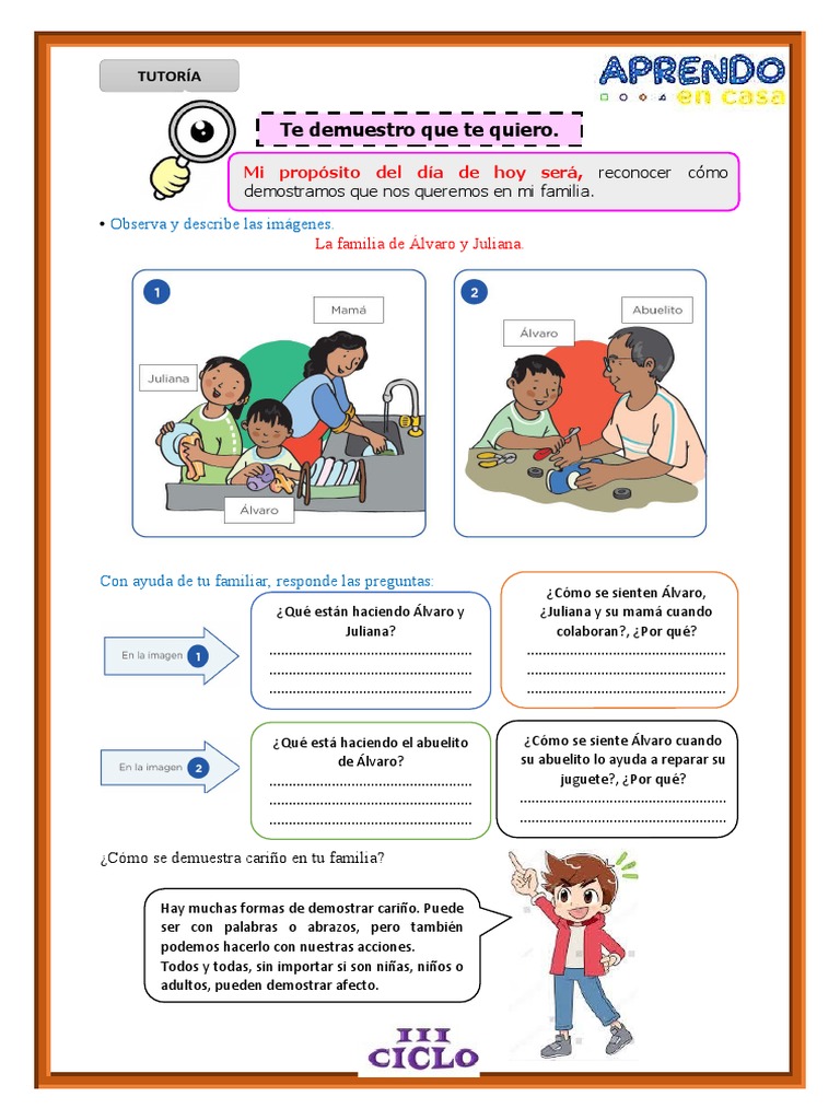 Formas de Demostrar Cariño Familiar | PDF
