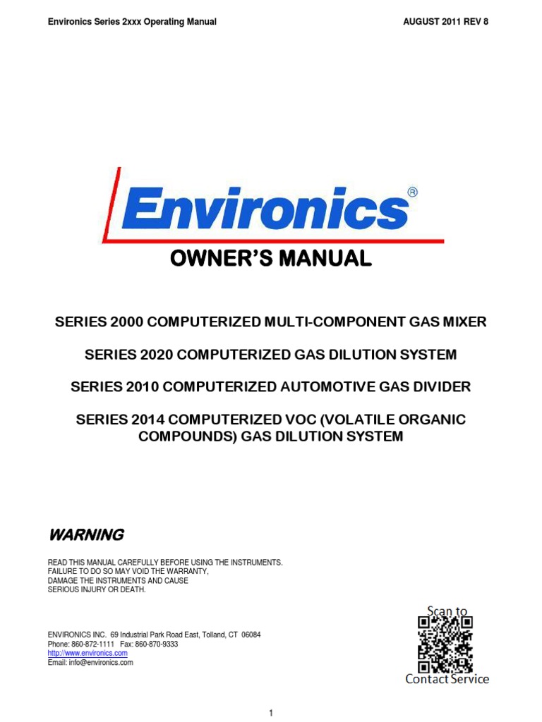 Series 2000 Manual Rev 8 | PDF