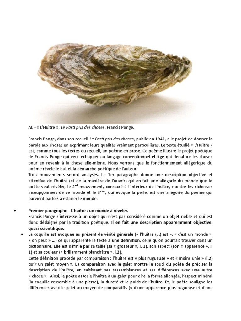AL 10 - L'Huître | PDF