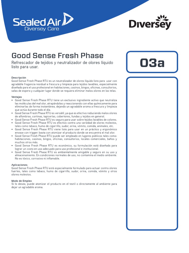 Good Sense Fresh Phase | PDF