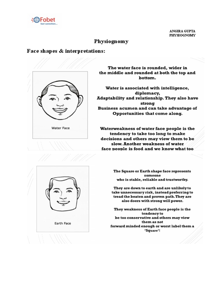 Physiognomy-day 3 | PDF