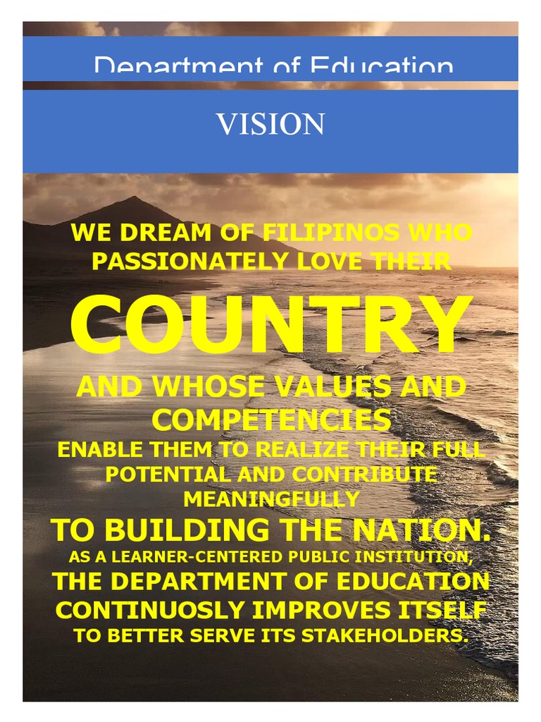 DepEd Vision | PDF