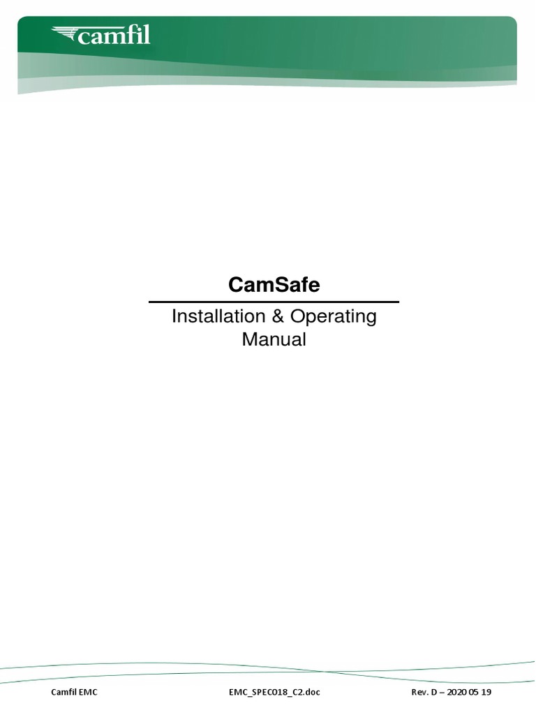 Instructions IOMs CamSafe 2 | PDF