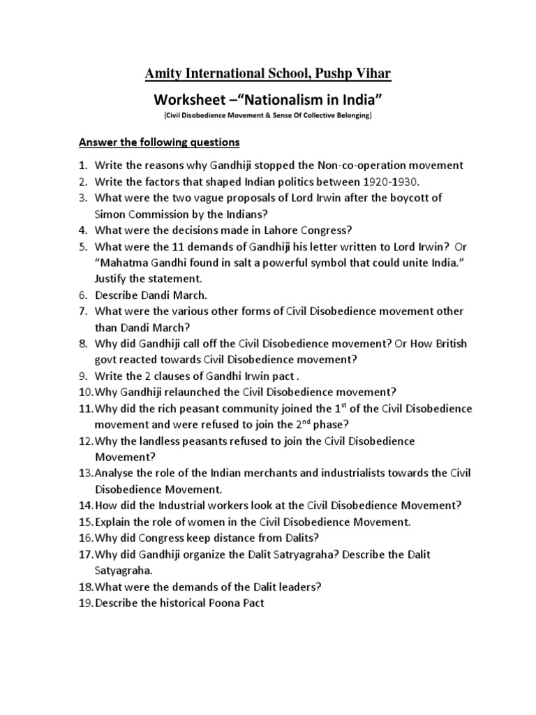 Assignment On Civil Disobedience | PDF