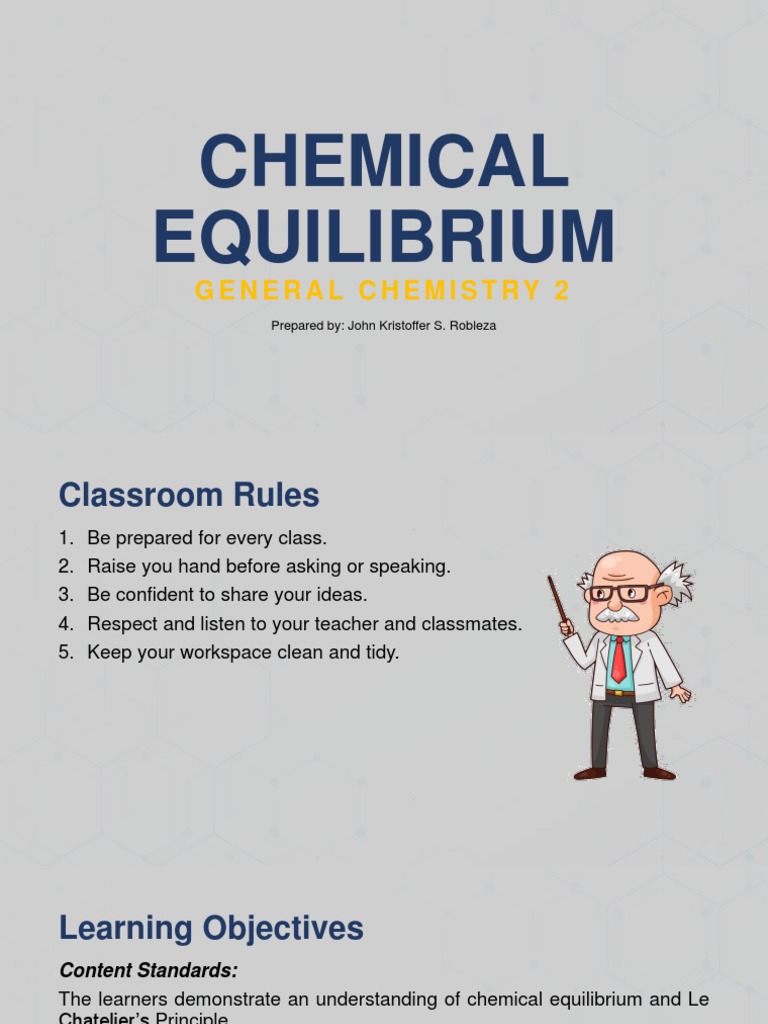 Chemical Equilibrium | PDF | Chemical Equilibrium | Chemical Reactions