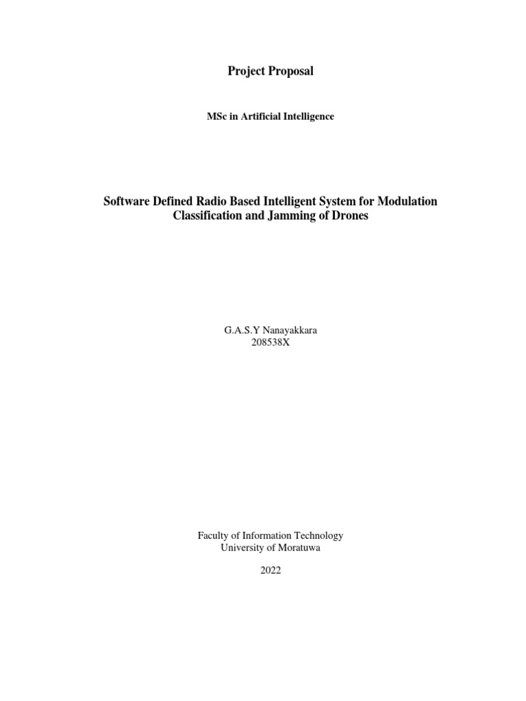 Software Defined Radio Based Intelligent System For Modulation Classification and Jamming of ...