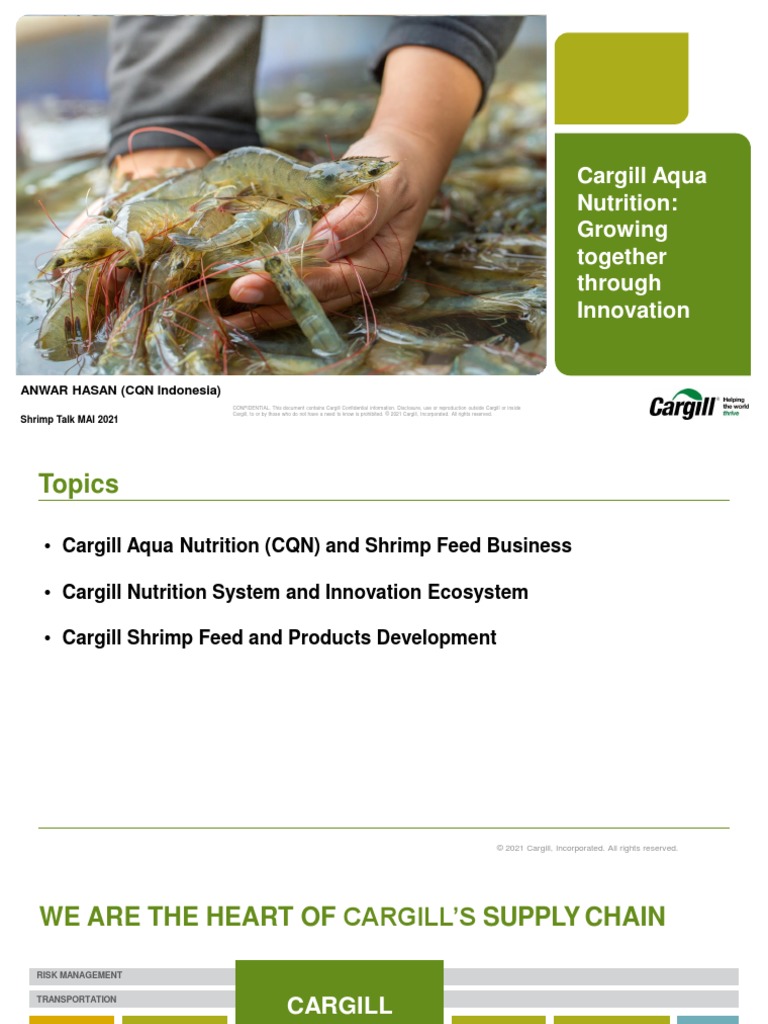2.5. ANWAR-Shrimp Talk MAI 2021 - Anwar Hasan - Cargill - v1 | PDF | Nutrition | Diet & Nutrition