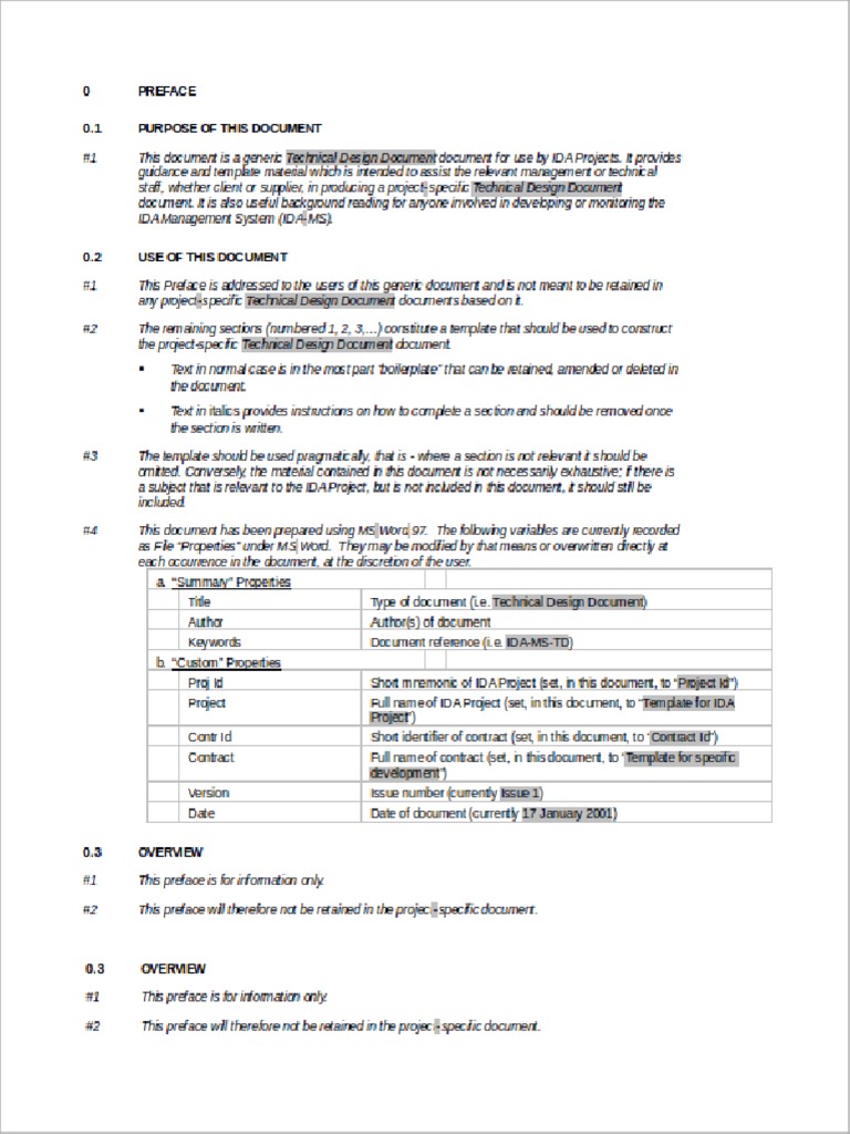 Technical Business Document | PDF