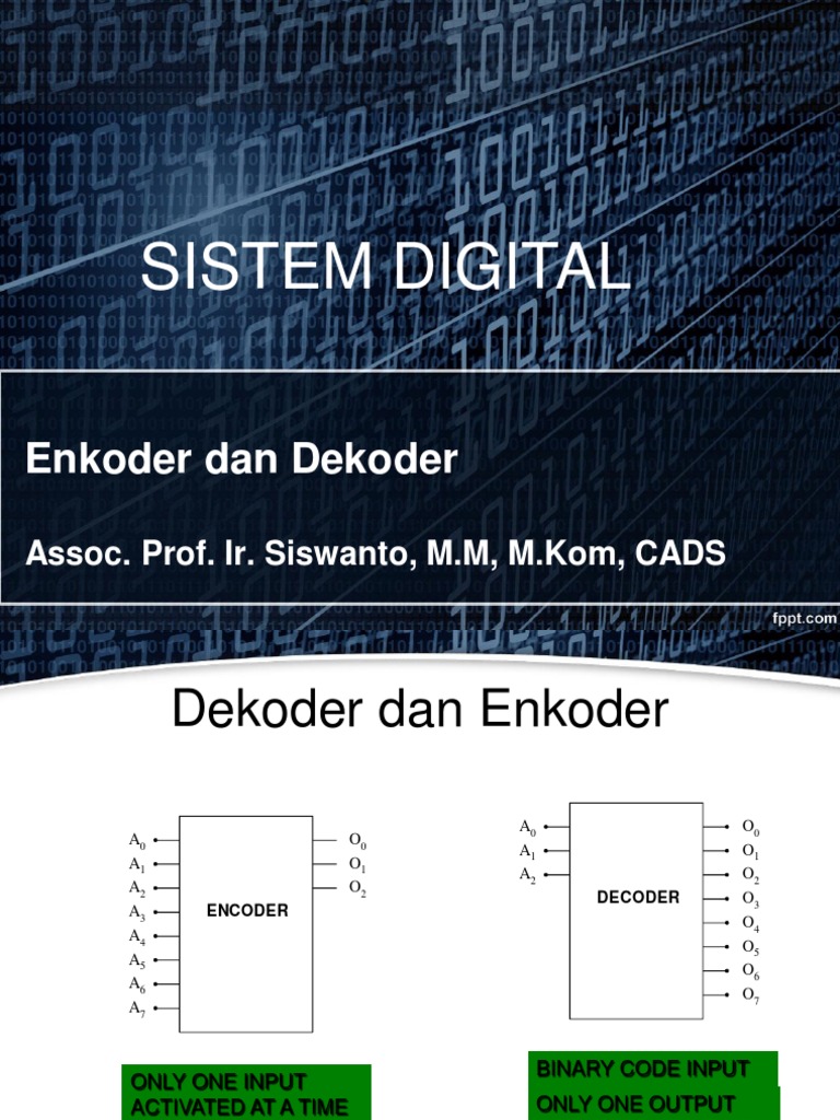 Materi Sistem Digital Pert 12 Dekoder-Enkoder-7segmen | PDF