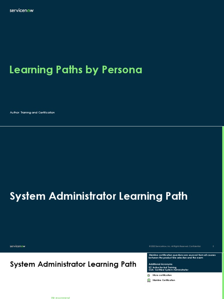 ServiceNow learning-paths | PDF
