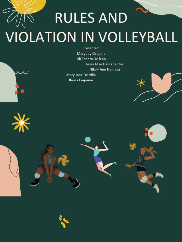 Volleyball Rules and Violations Guide | PDF | Volleyball | Sports Rules ...