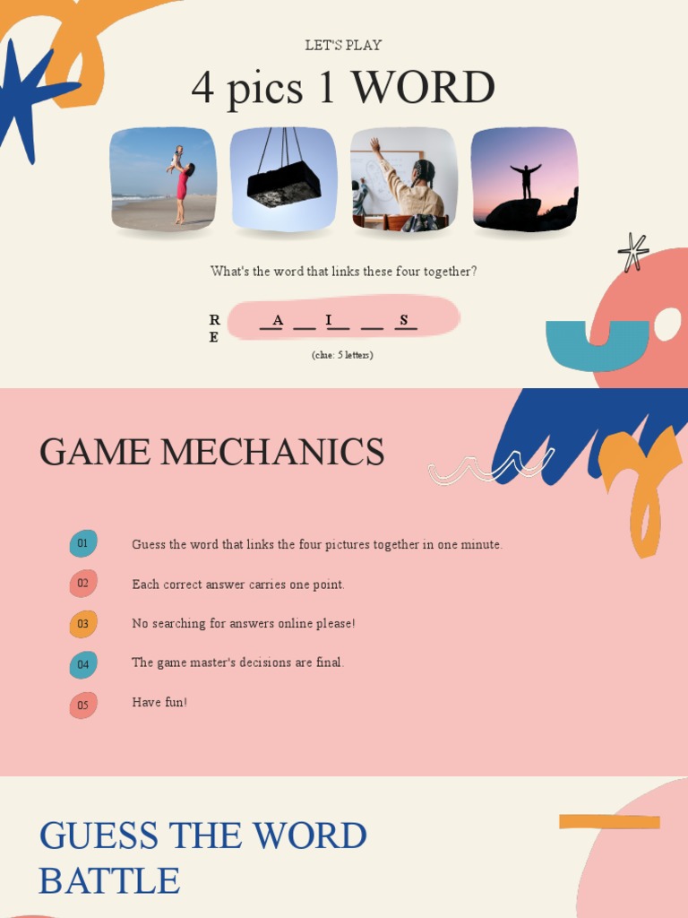 Four Pic One Word Game | PDF