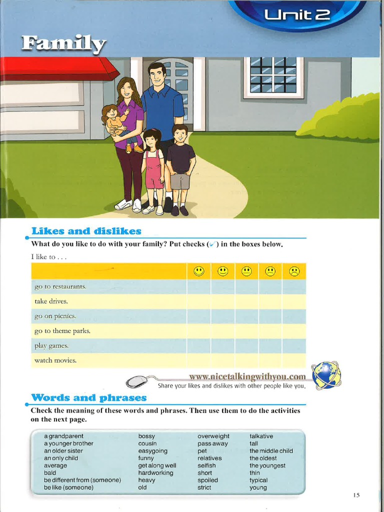 Unit 2 Family Nice Talking With You | PDF