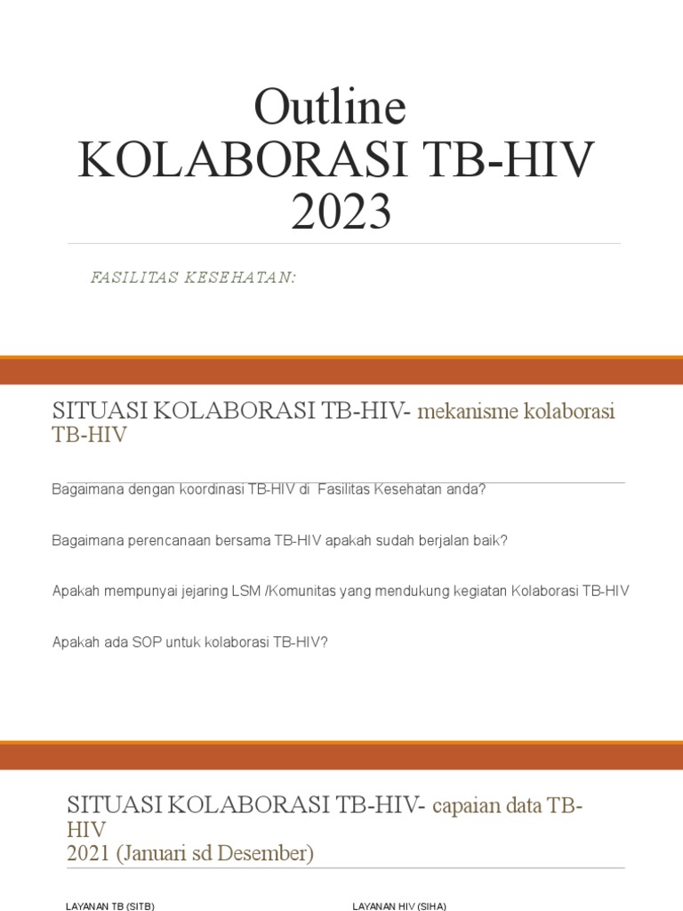 Template Presentasi Kolab TB Hiv 2023 | PDF
