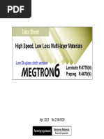 Megtron 6 Data Sheet for Circuit Boards | PDF | Materials ...