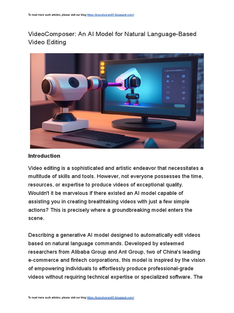VideoComposer: An AI Model For Natural Language-Based Video Editing | PDF