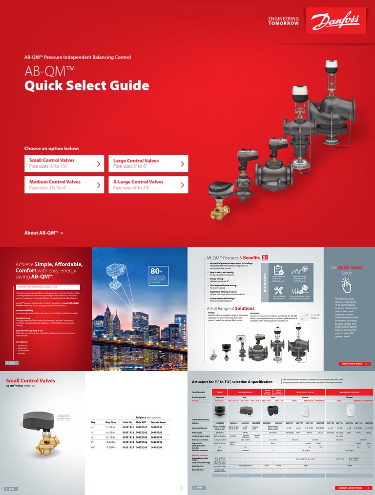 ABQM Danfoss - quick slect guide | PDF