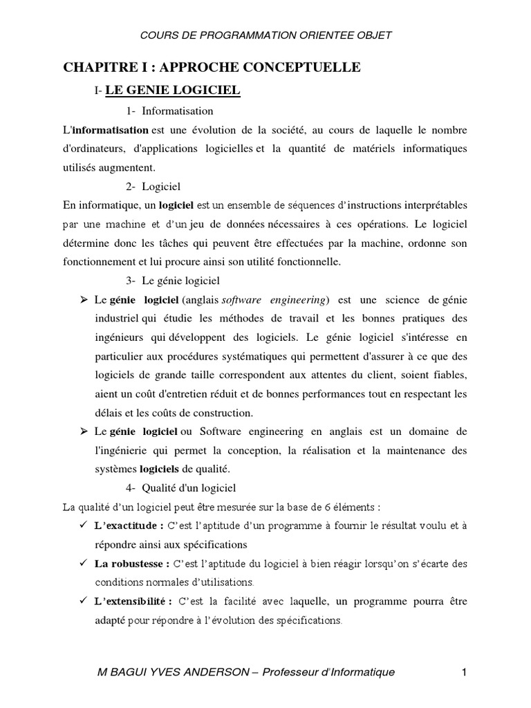 Cours POO 22-23 | PDF Cours POO 22-23 | PDF