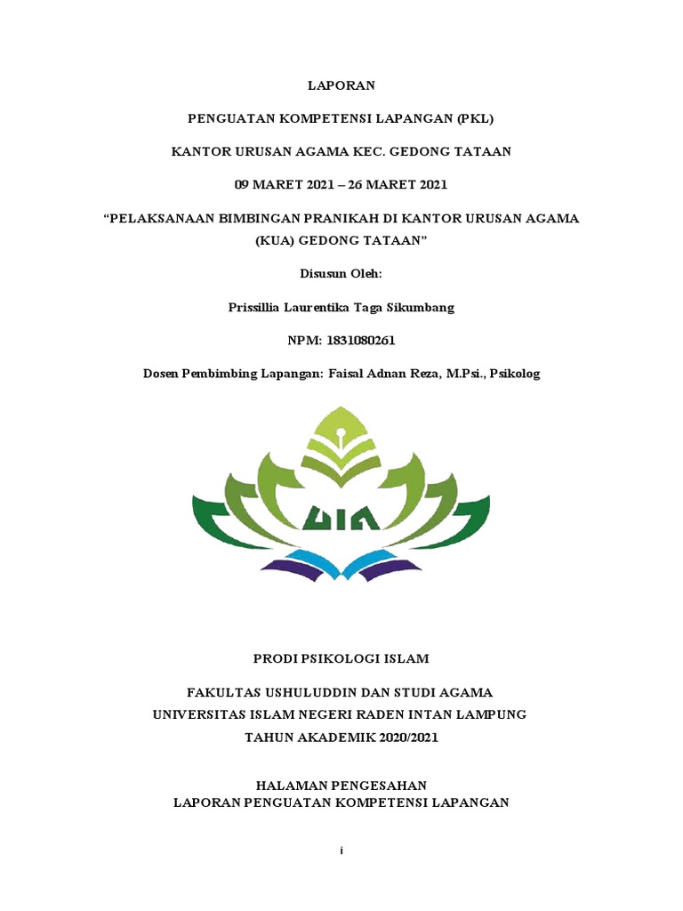 Prisilia Laporan PKL | PDF