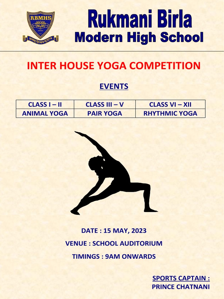 Inter House Rhythmic Yoga Competition | PDF