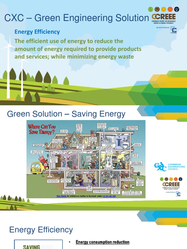 CAPE Green Engineering Unit 2 Green Engineering Solutions | PDF | Efficient Energy Use | Energy ...