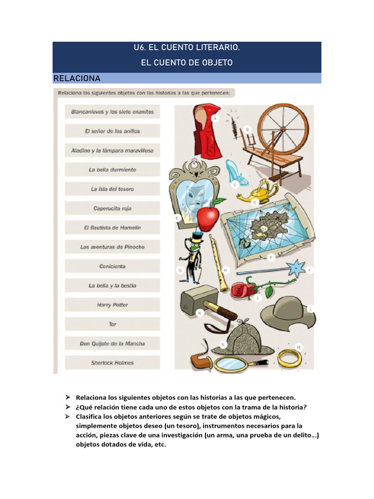 U6. El Cuento de Objeto | PDF | Cuentos