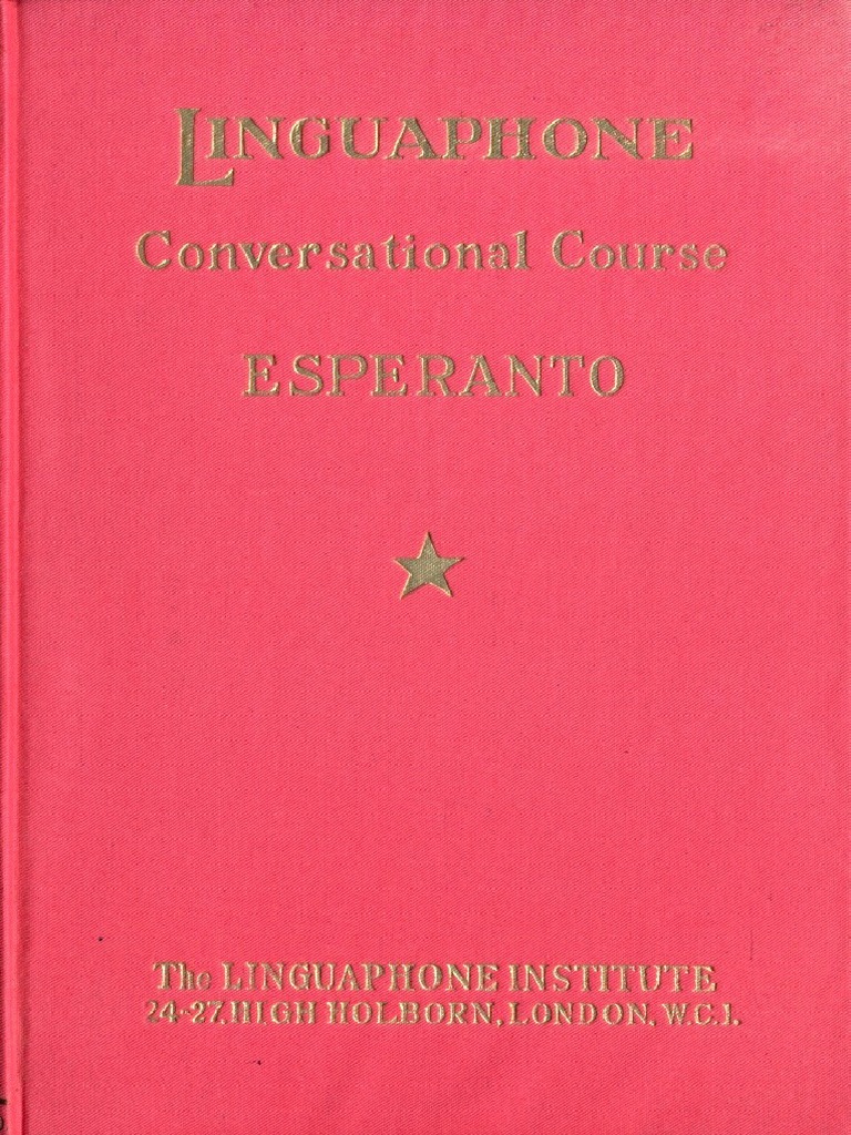 Linguaphone Conversation in Esperanto | PDF