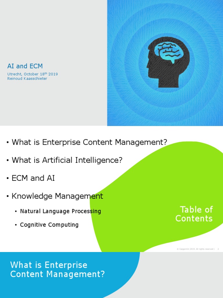 ECM en AI | PDF | Artificial Intelligence | Intelligence (AI) & Semantics
