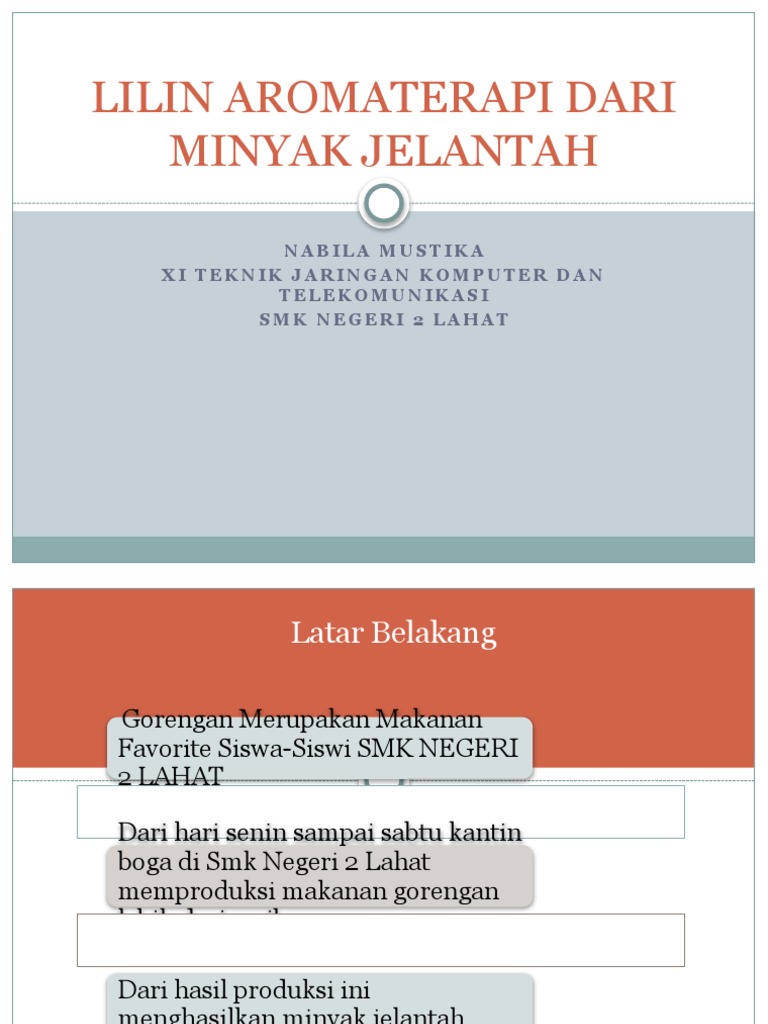 LILIN AROMATERAPI (Nabila Mustika) | PDF