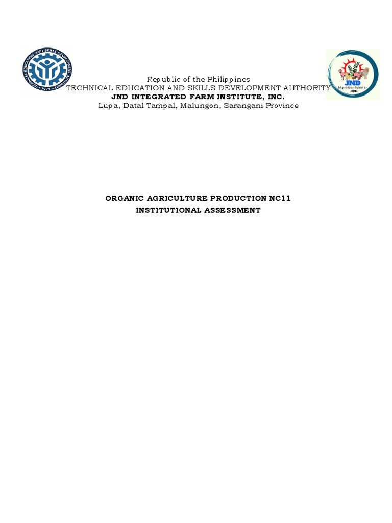 5 - Institutional Assessment Instruments - FINAL | PDF