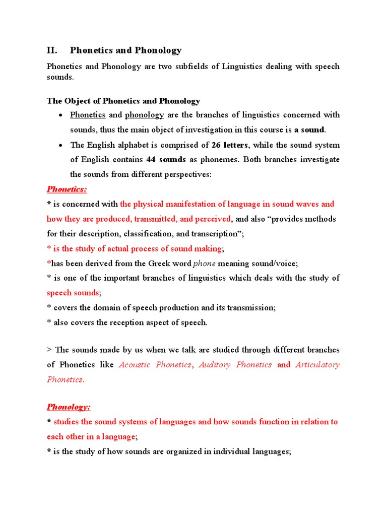 Phonetics and Phonology | PDF