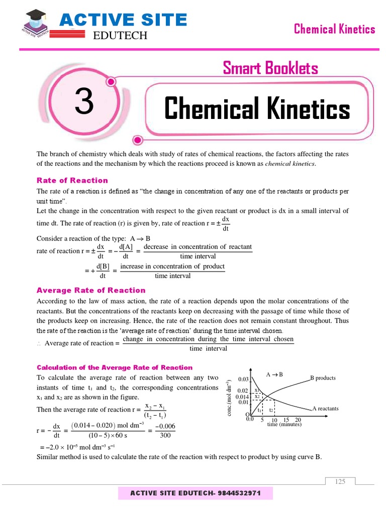 Chemical Kinetics | PDF | Reaction Rate | Reaction Rate Constant