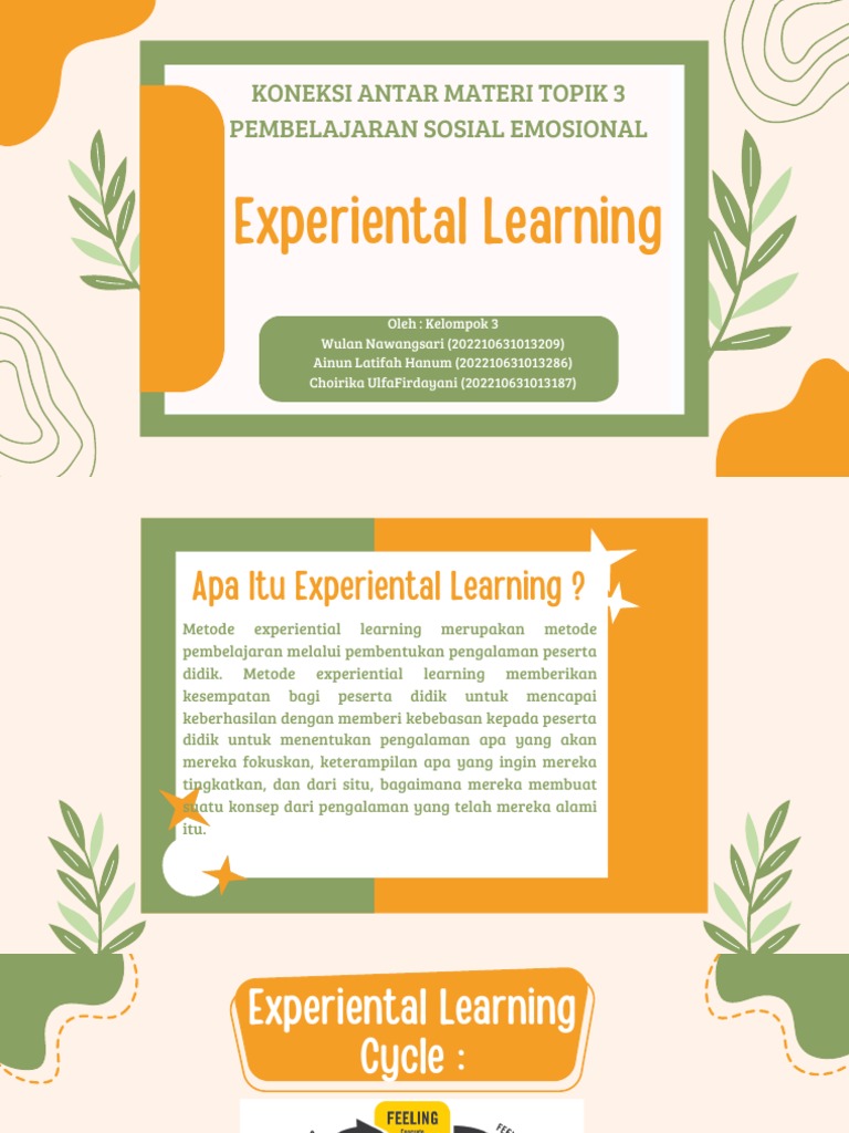 Metode Pembelajaran Experiential Learning | PDF