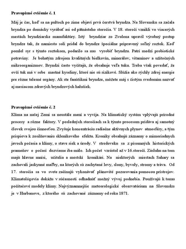 Diktáty | PDF