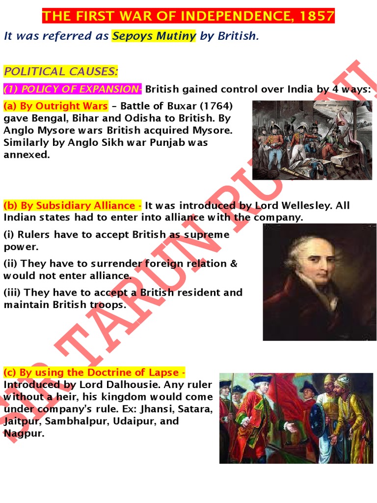First War of Independence 1857 | PDF | British Raj | Indian Rebellion ...