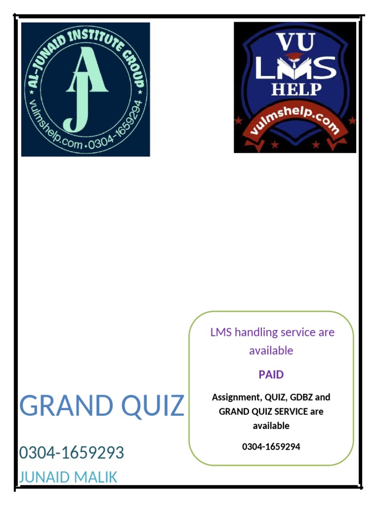 Eng201 Grand Quiz by Junaid-3 | PDF | Memorandum | Communication Eng201 Grand Quiz by Junaid-3 | PDF | Memorandum | Communication