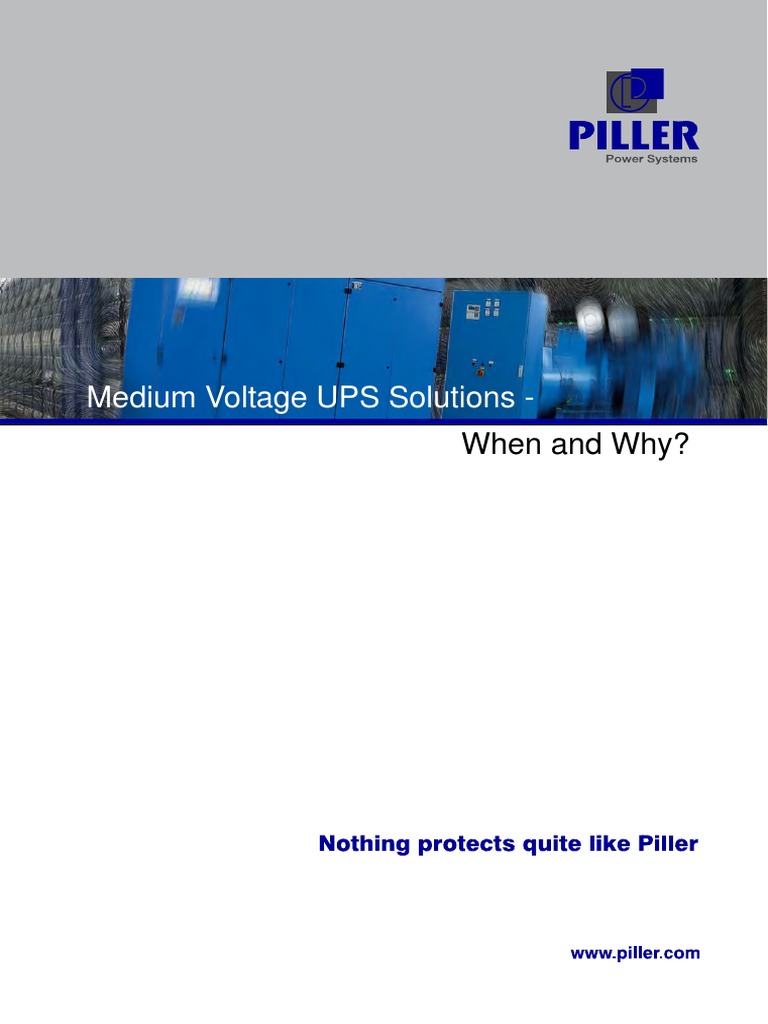 Medium Voltage Ups Solutions en | PDF
