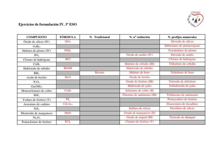 Ejer Form 3º ESO(4) solución | PDF