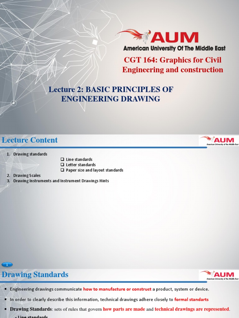 CGT-164-Lecture 2 BASIC PRINCIPLES OF ENGINEERING DRAWING | PDF CGT-164-Lecture 2 BASIC PRINCIPLES OF ENGINEERING DRAWING | PDF