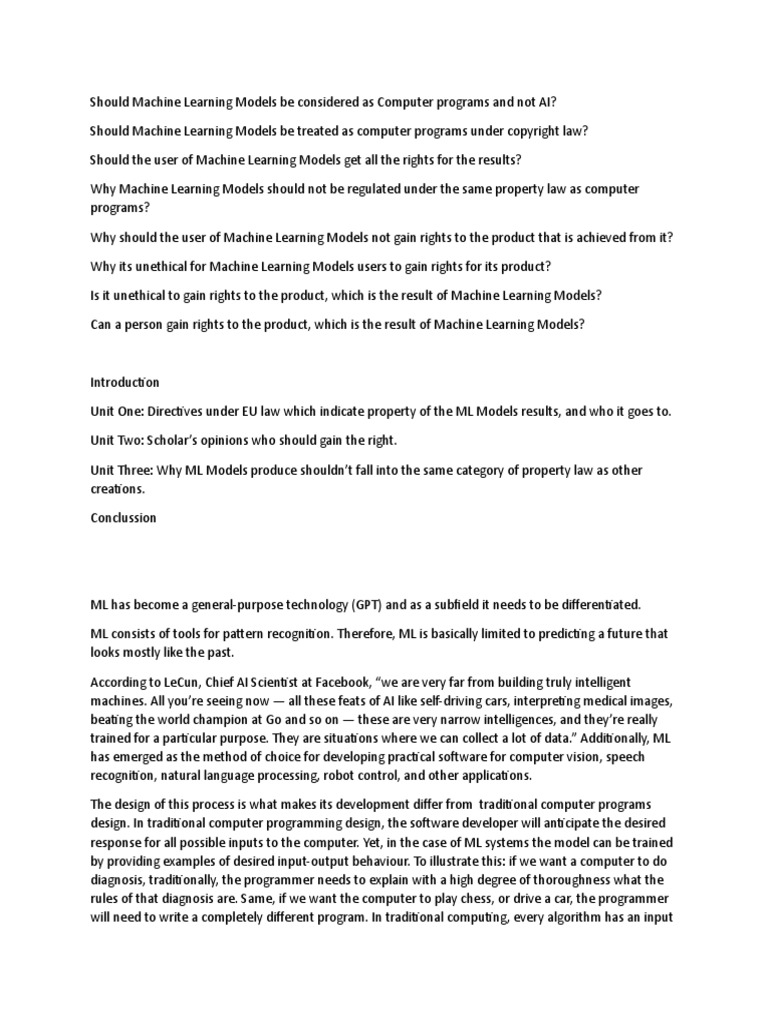 Essay | PDF | Machine Learning | Artificial Intelligence