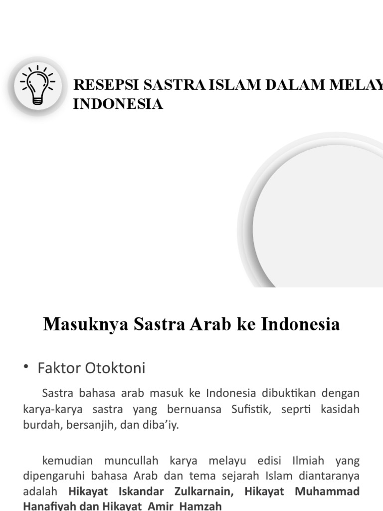 Sastra Arab dalam Budaya Melayu | PDF | Puisi | Klasik